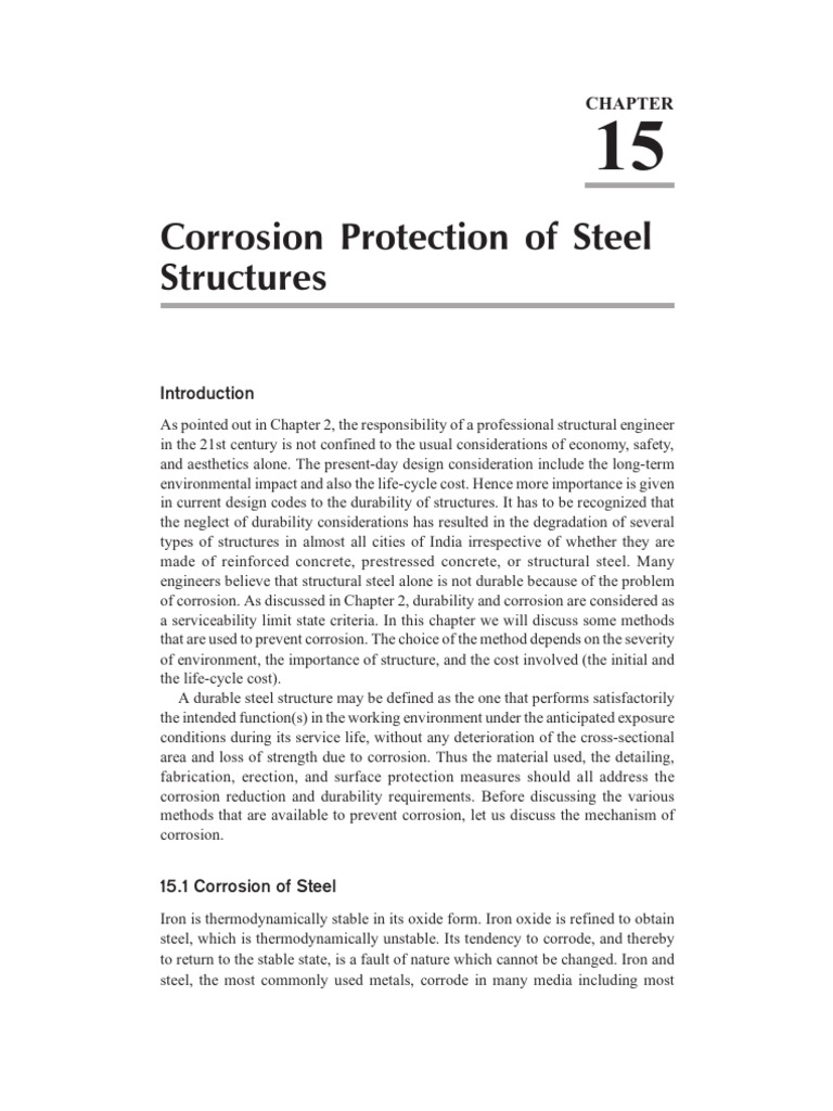Corrosion Protection in Steel Structure | PDF | Corrosion | Rust