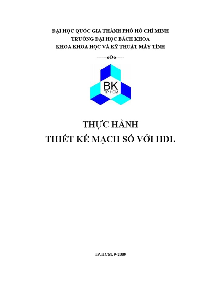 Thuc Hanh Thiet Ke Mach So Voi HDL | PDF