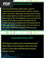 Associated Press (AP) Style Guide - The Basics | PDF | Middle East ...