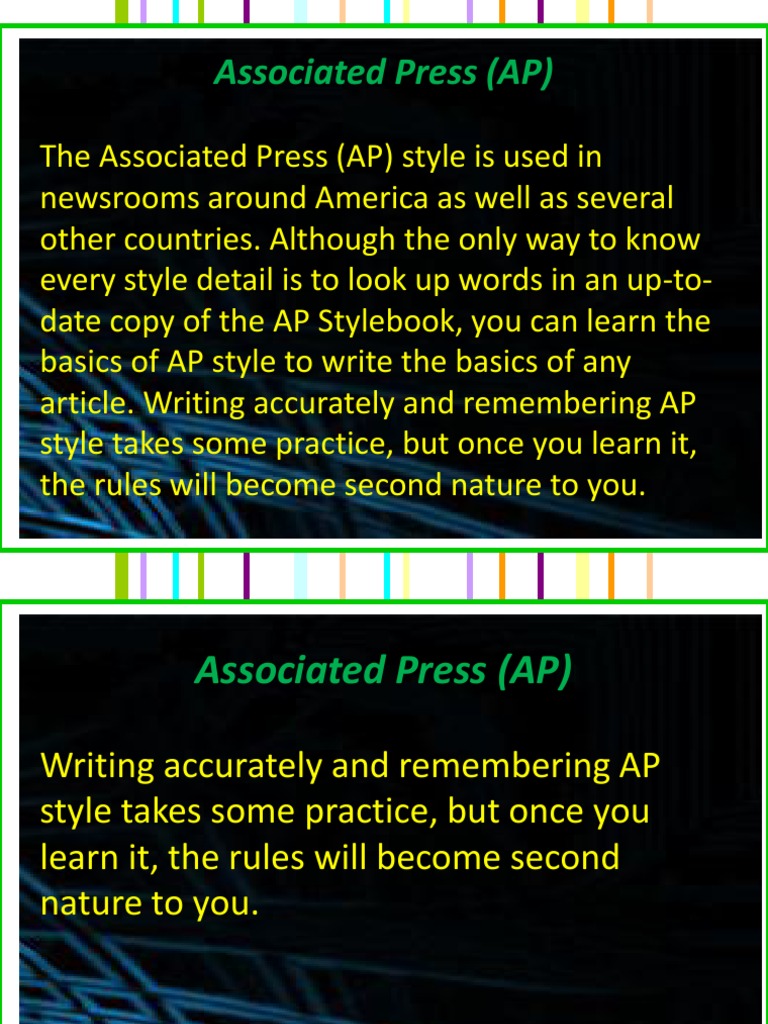 AP Style | PDF | Comma | Percentage
