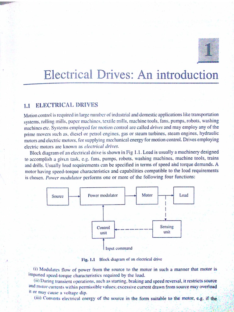 Electric Drives by GK Dubey | PDF | Nature