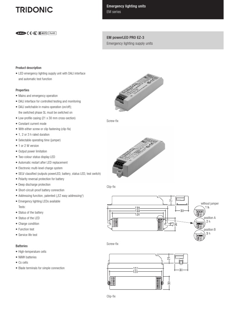 Tridonic Guide | PDF | Light Emitting Diode | Electrical Wiring
