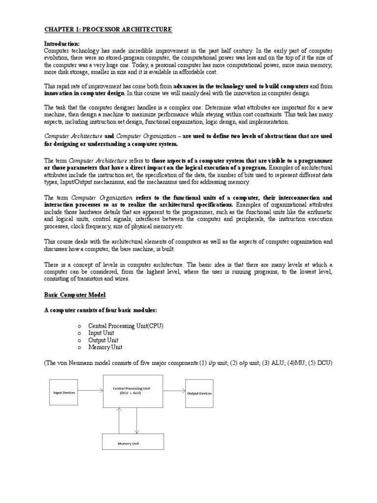 Chapter1 PDF | PDF | Computer Data Storage | Instruction Set