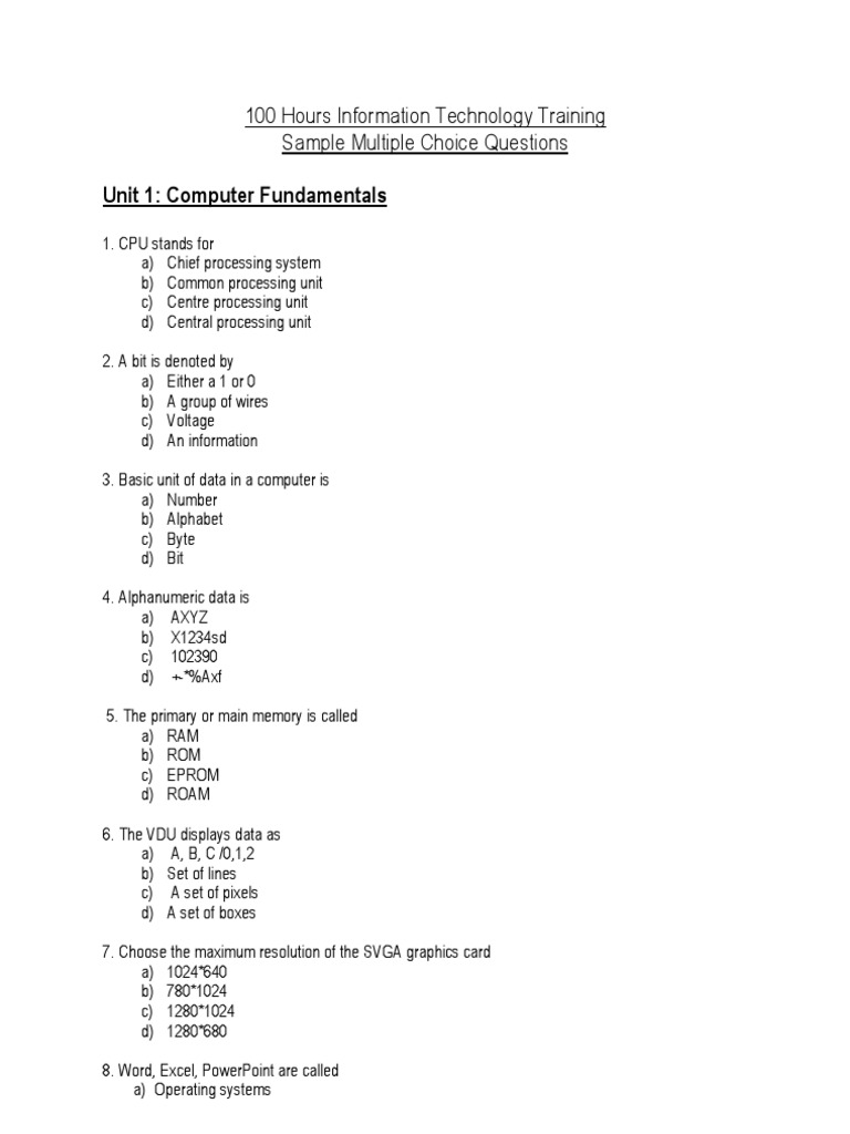 MCQ Sample Questions | PDF | World Wide Web | Internet & Web