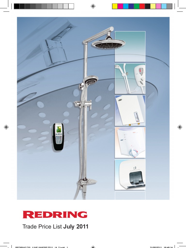 Redring Trade Prices2011 PDF | PDF | Water Heating | Hvac