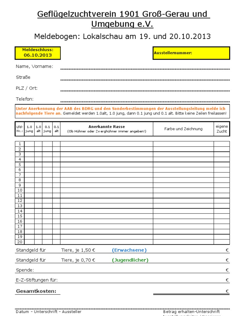 Lvr Meldebogen – Formulare – GVJGVD