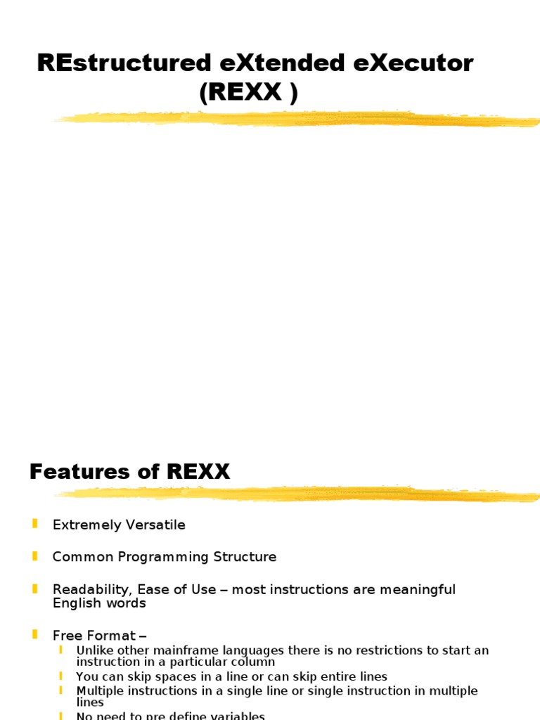 Rexx Training | PDF | Control Flow | Subroutine