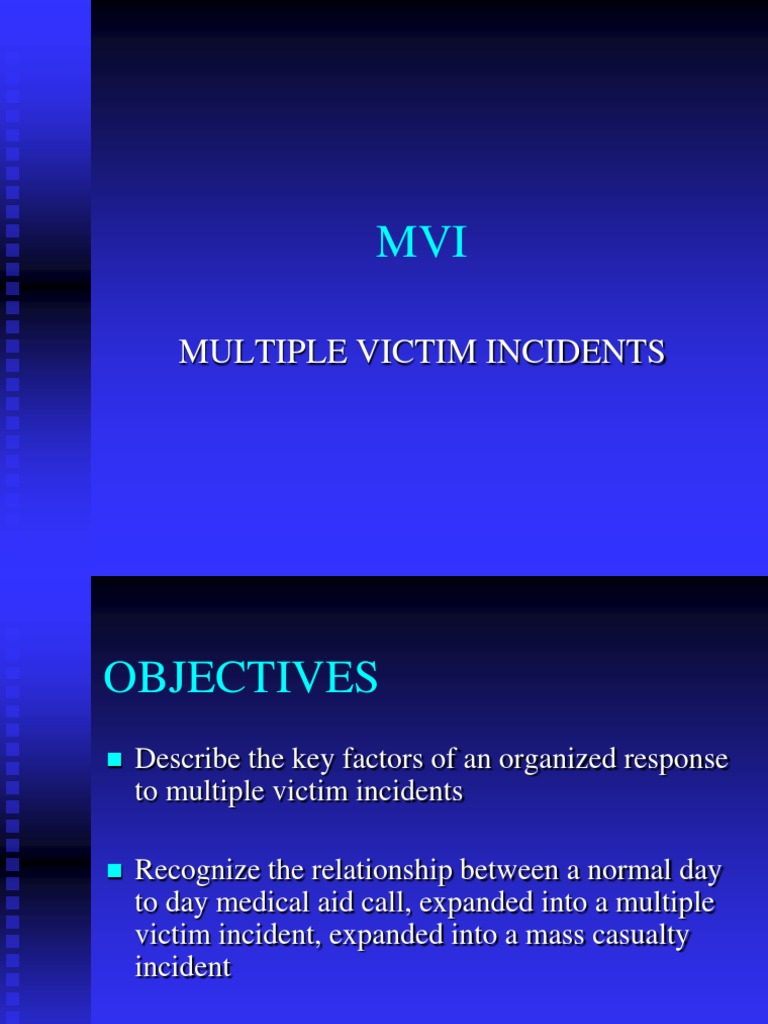 Multiple Victim Incidents | Download Free PDF | Incident Command System ...