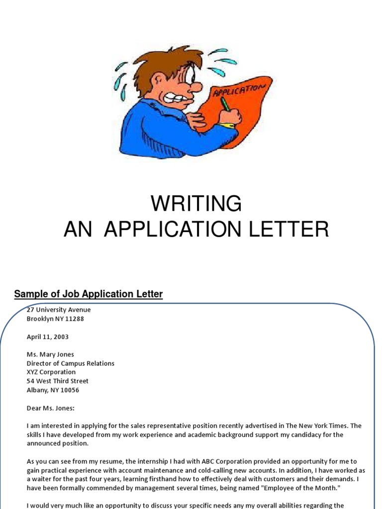 Writing An Application Letter | PDF | Advertising | Communication