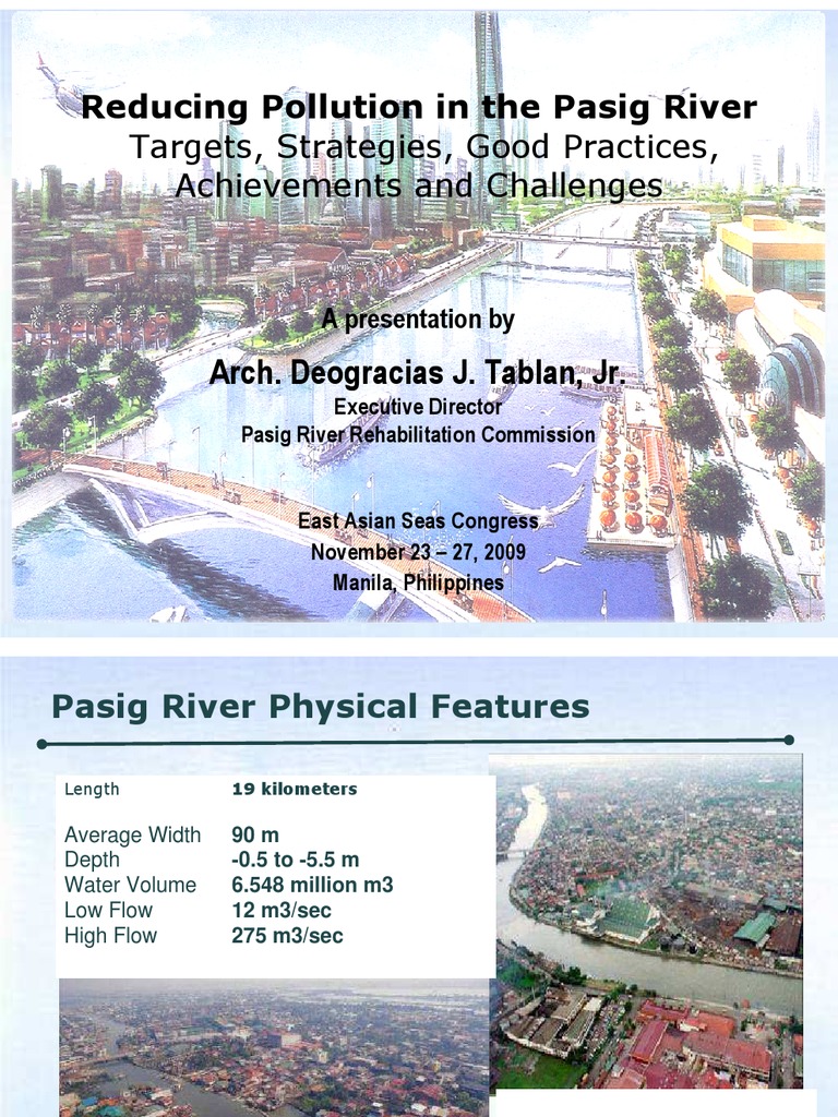 Pasig River Rehabilitation Overview | PDF | Sewage Treatment | Water ...
