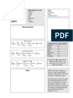 Fudge Character Sheet PDF | PDF