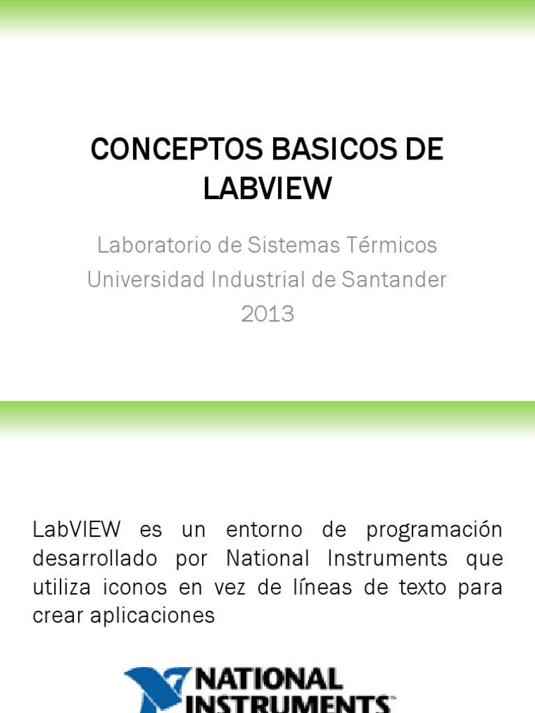 Conceptos Basicos de Labview | PDF | Tecnología digital | Programación de computadoras