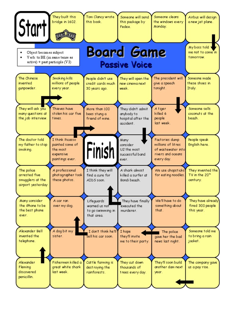 Passive Board Game | PDF | Syntax | Grammar