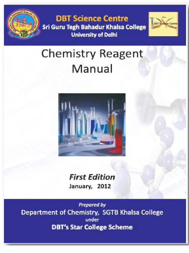 Chemistry Reagent Preparation Manual | PDF