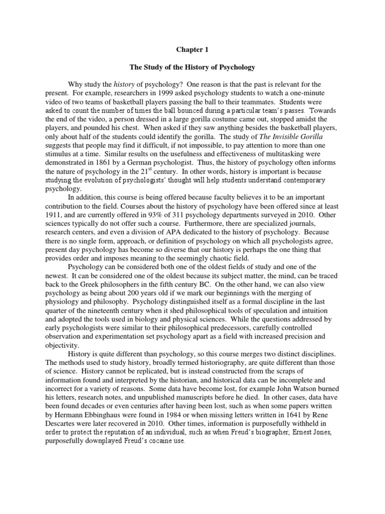 Chapter 1 Summary 2011 | PDF | Paradigm | Psychology