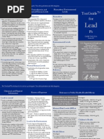 Lead Toxic Heavy Metals Fact Sheet | PDF | Lead | Medical Specialties