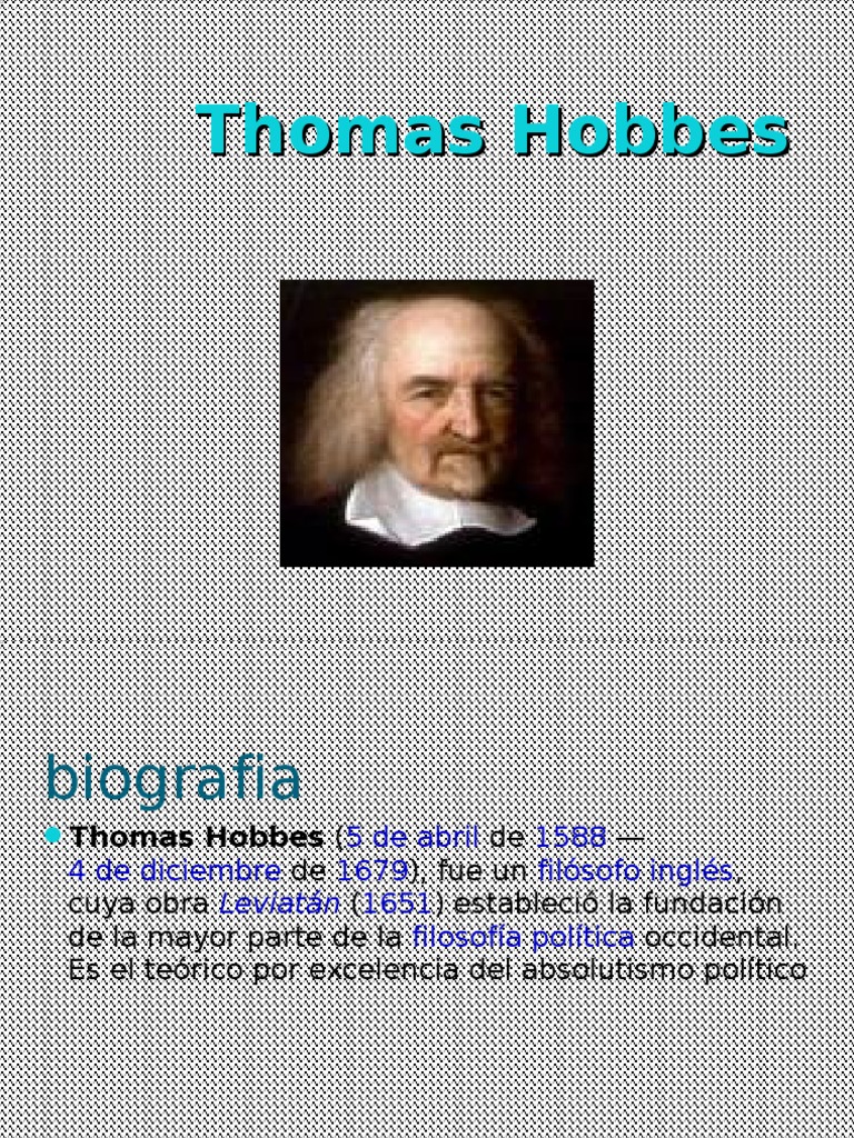 Thomas Hobbes | PDF