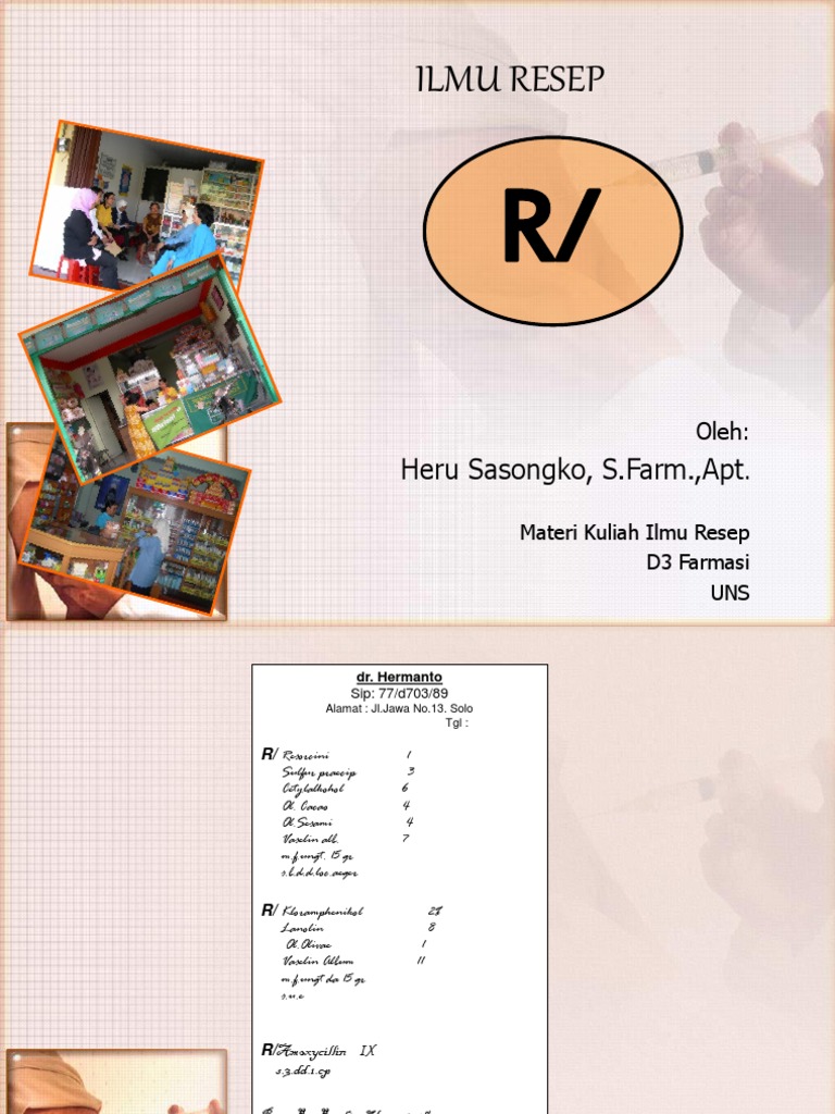 Panduan Ilmu Resep Farmasi | PDF