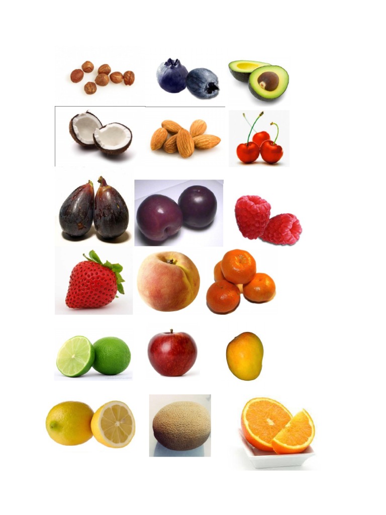 Recortes Frutas y Verduras | PDF