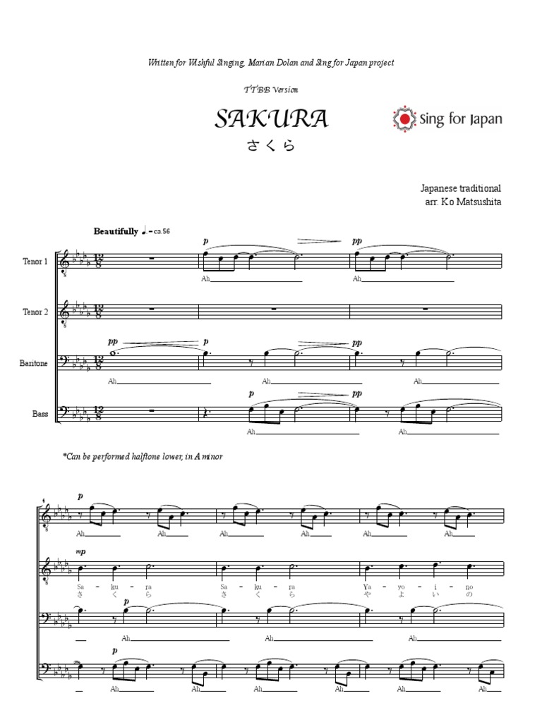 Sample Sakura TTBB | PDF