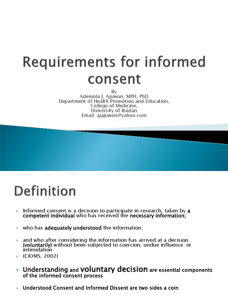 Navigating the Challenges of Obtaining Informed Consent in Nigeria ...