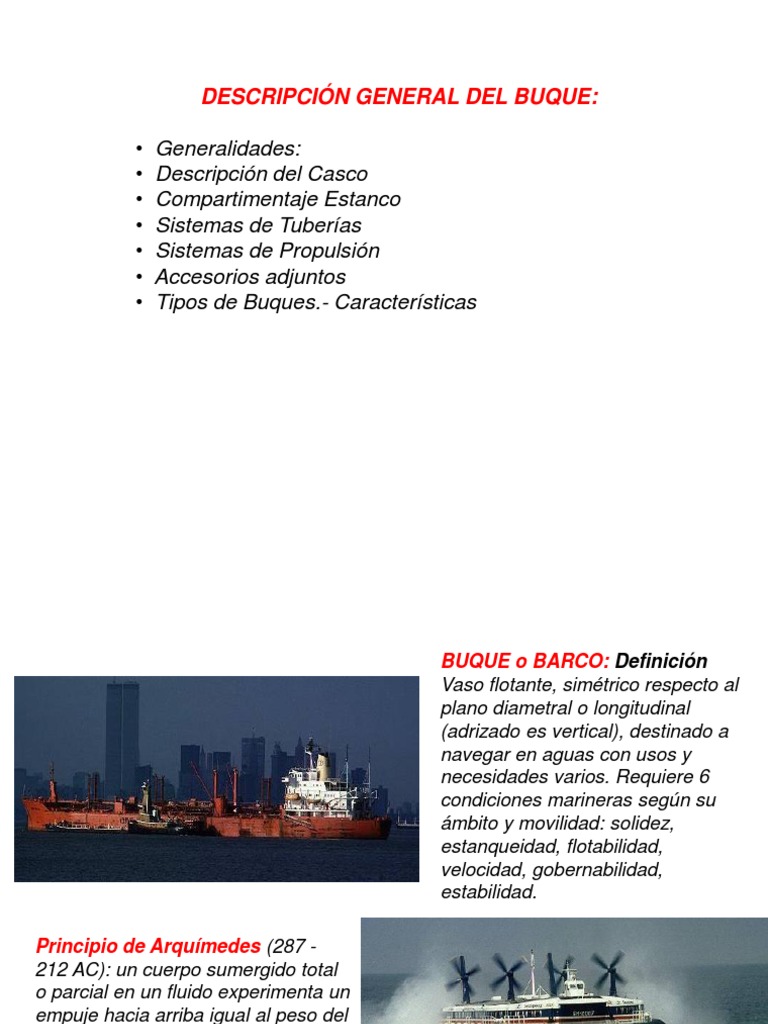 Estructura y Tipos de Buques | PDF | Barcos | Buques