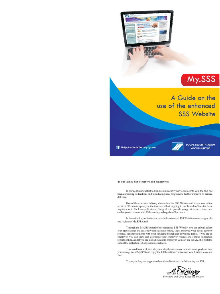 My - SSS: A Guide On The Use of The Enhanced SSS Website | PDF ...