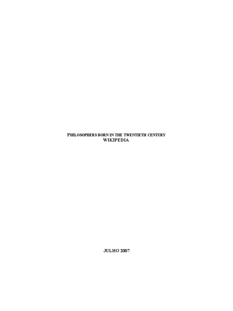 20th Century Philosophers | PDF | Theodor W. Adorno | Philosophical ...