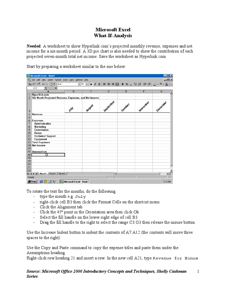 What If Analysis | PDF | Microsoft Excel | Spreadsheet