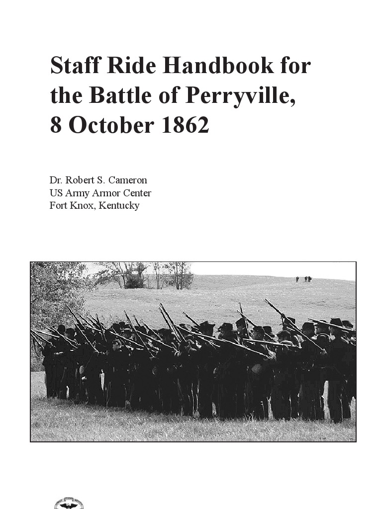 Staff Ride Handbook For The Battle of Perryville 8 October 1862 | PDF ...