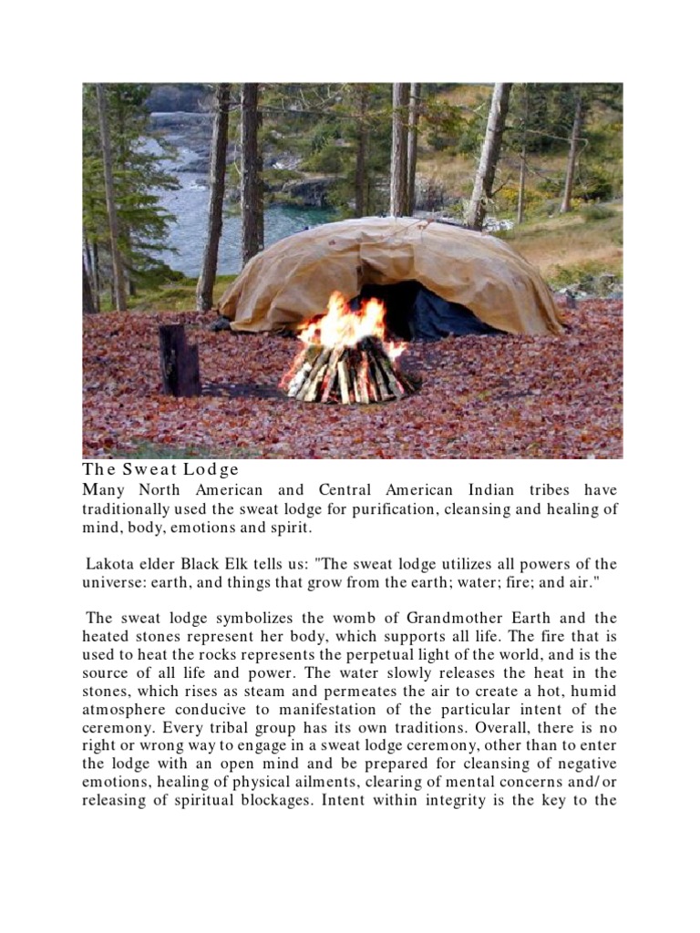 The Sweat Lodge | PDF | Prayer | Rituals