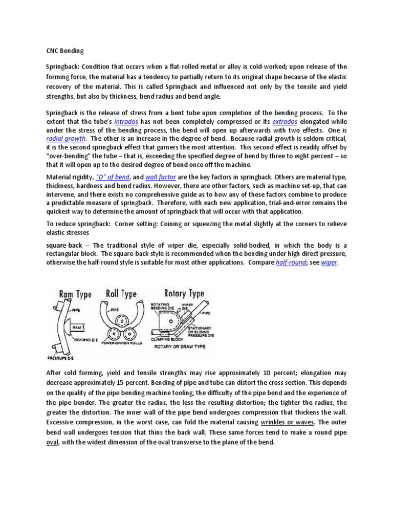CNC Pipe Bending - Technical Notes | PDF | Heat Treating | Metalworking