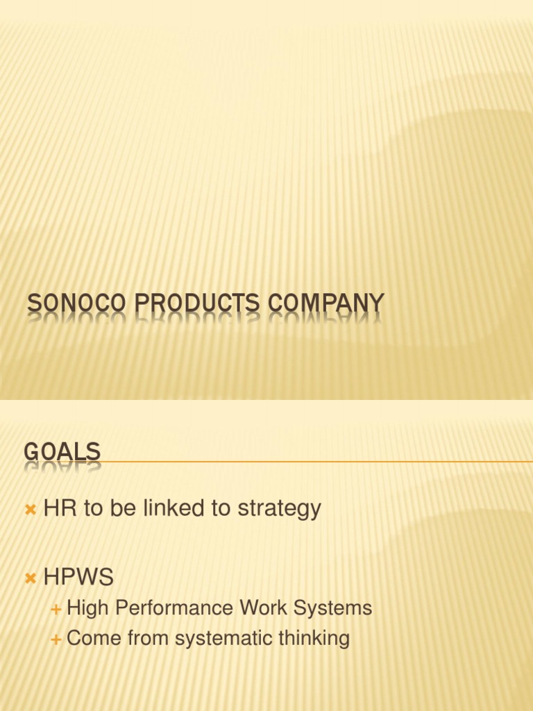 Sonoco Products Company | PDF | Strategic Management | Accountability