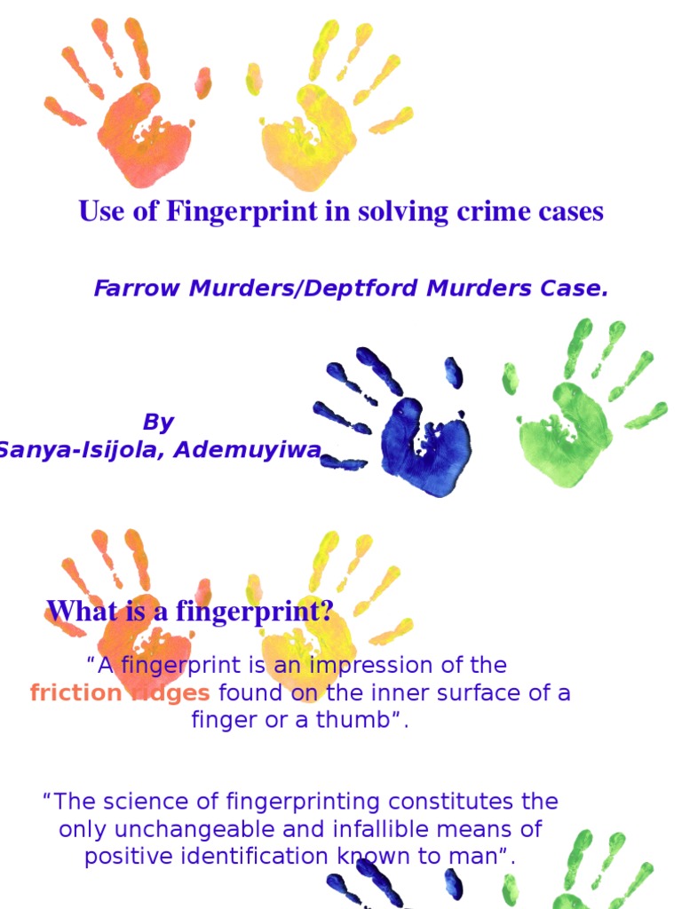 Fingerprints in the Farrow Murders Case | PDF | Fingerprint | Murder