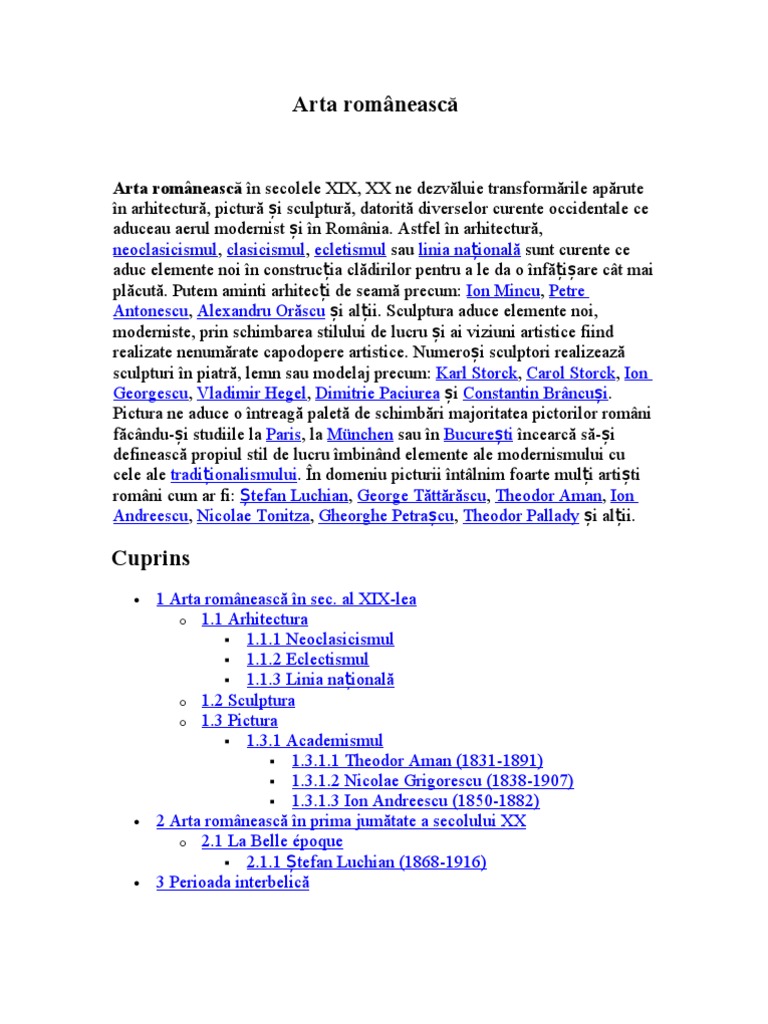 Arta Romanească | PDF