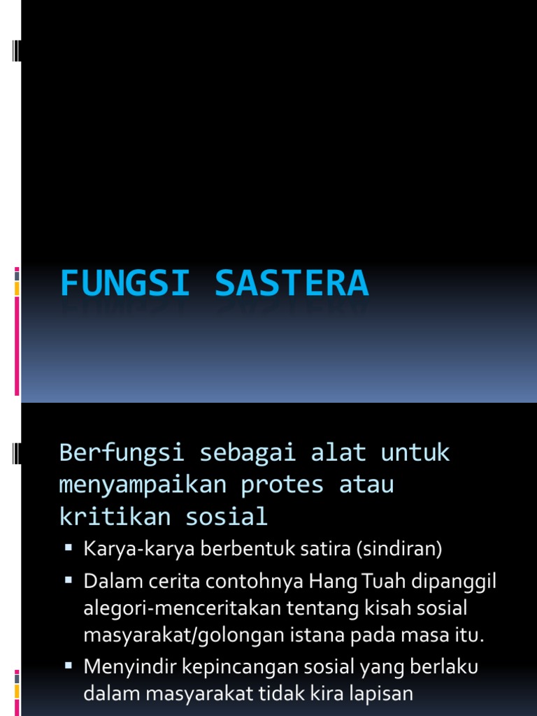 Fungsi Sastera | PDF