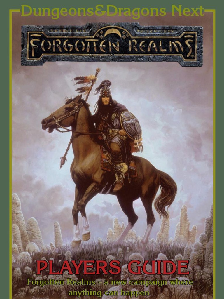 ADnD 2nd Ed Edition Campaign Player's Guide | PDF | Elf (Dungeons ...