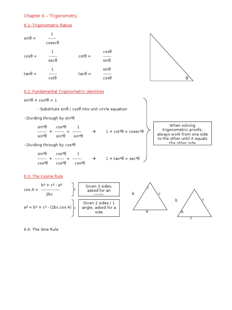 Mathematics Extension 1 Notes | PDF | Elementary Mathematics ...