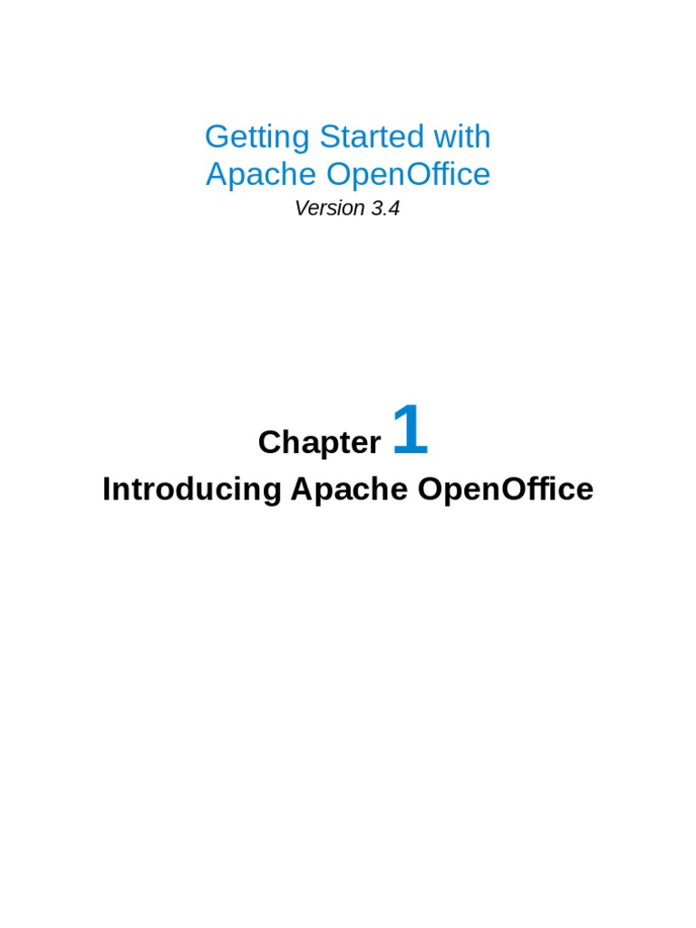 Getting Started With Apache Openoffice | PDF | Microsoft Excel ...