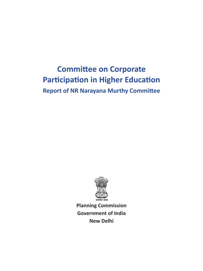 Committee On Corporate Participation in Higher Education | PDF | Doctor ...