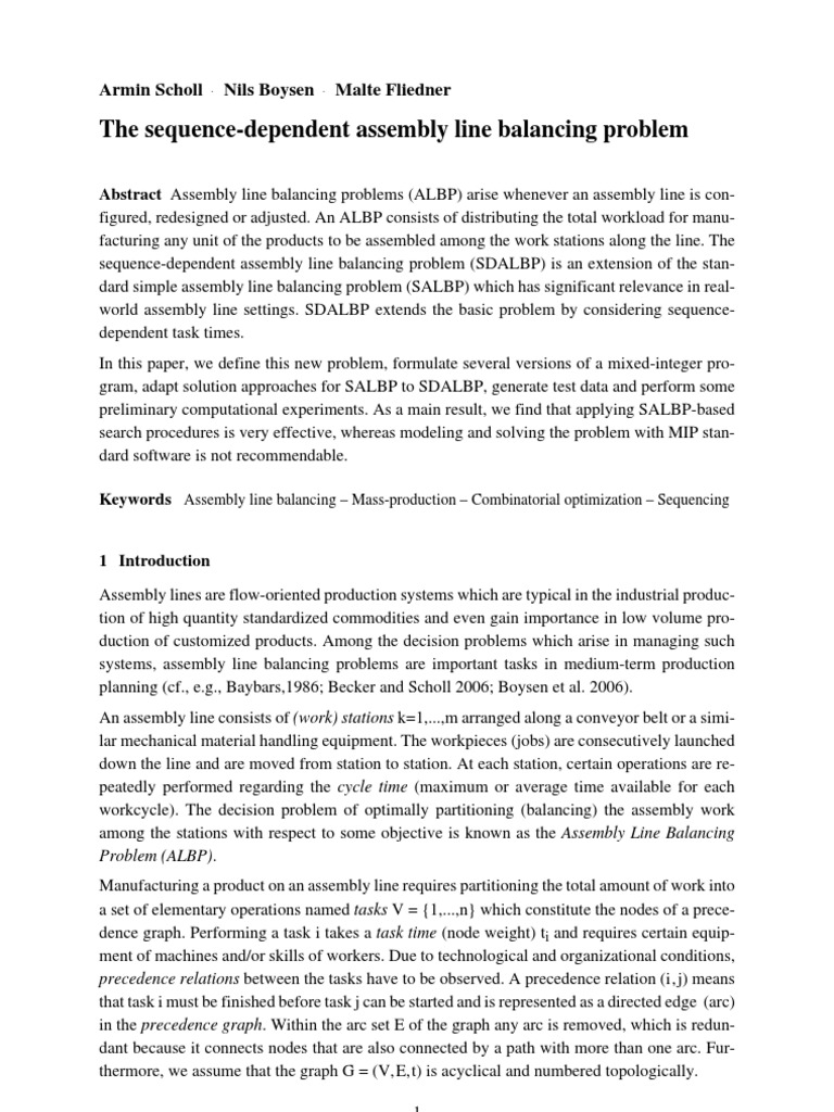 Line Balancing Pdf Mathematical Optimization Linear Programming