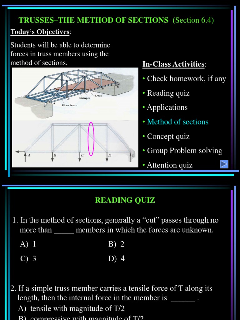 truss.ppt | Tension (Physics) | Truss