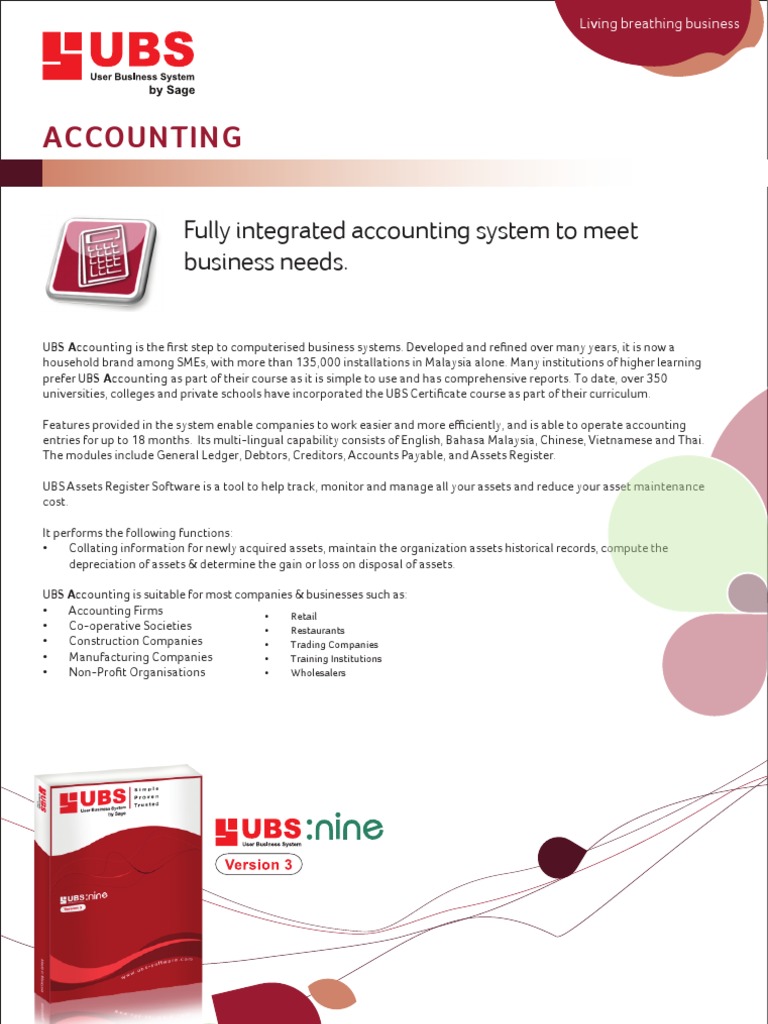 Ubs Accounting | PDF | Ubs | Accounting
