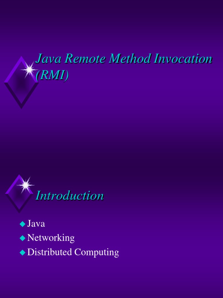 RMI | PDF | Java Virtual Machine | Java (Programming Language)