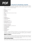 Msi BPD Borderline Personality Disorder Assessment Blank Form | PDF ...