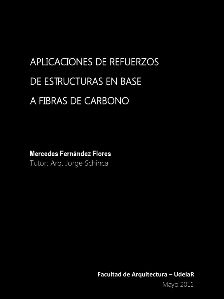 Refuerzos Estructurales con Fibras de Carbono | PDF | Concreto reforzado | Grafito