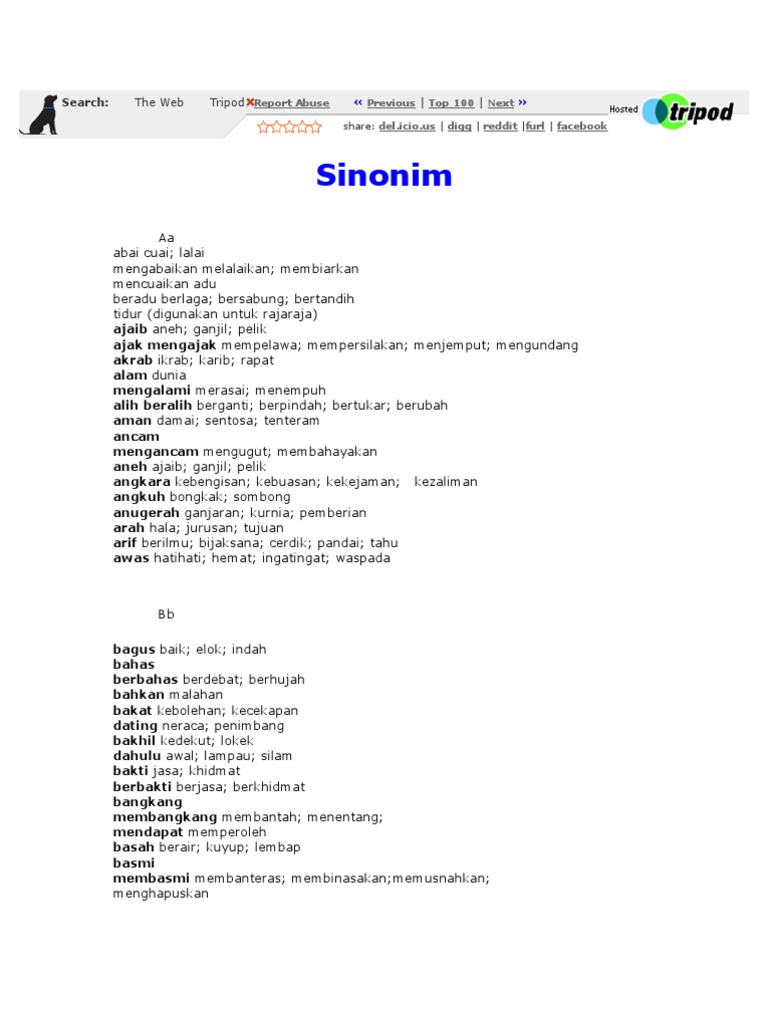 Sinonim | PDF