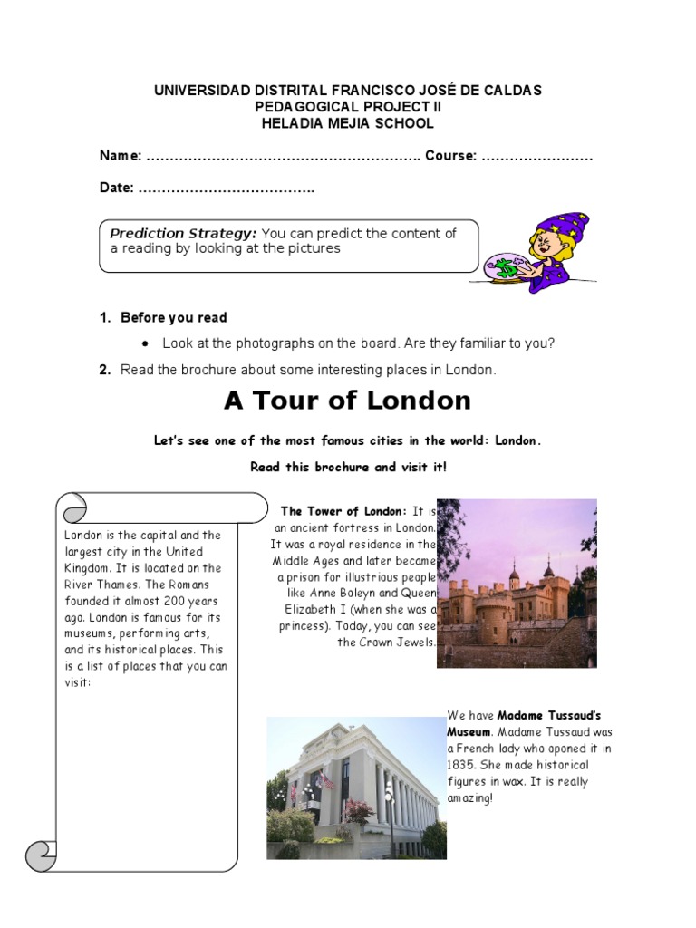 Reading Comprehension A Tour Around London | PDF | Palace | London