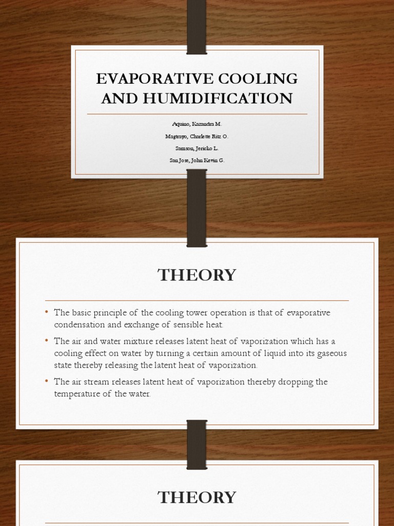 Evaporative Cooling & Humidification | PDF | Air Conditioning | Latent Heat