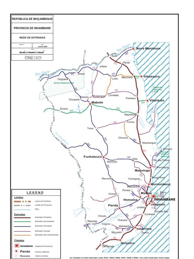 Mapa da Província de Inhambane | PDF